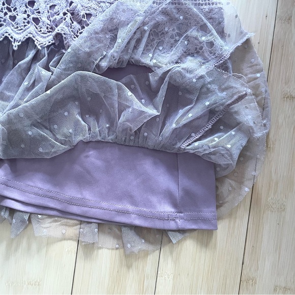 Modcloth | Dresses | Modclothryu Mesh Frilly Lilac Dress | Poshmark
